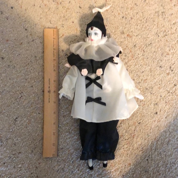 Other | Black And White Pierrot Doll | Poshmark